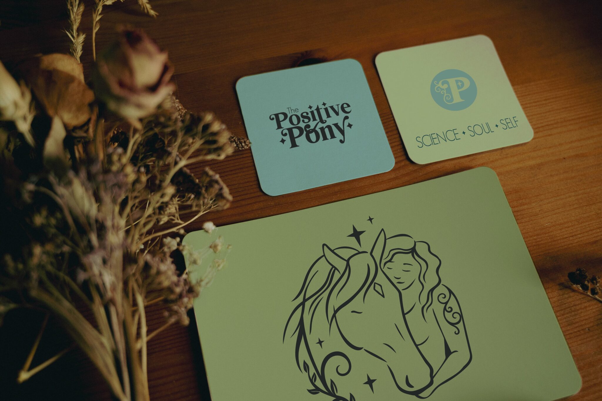 Positive Pony Logo & Branding - nicadrawsnature.com