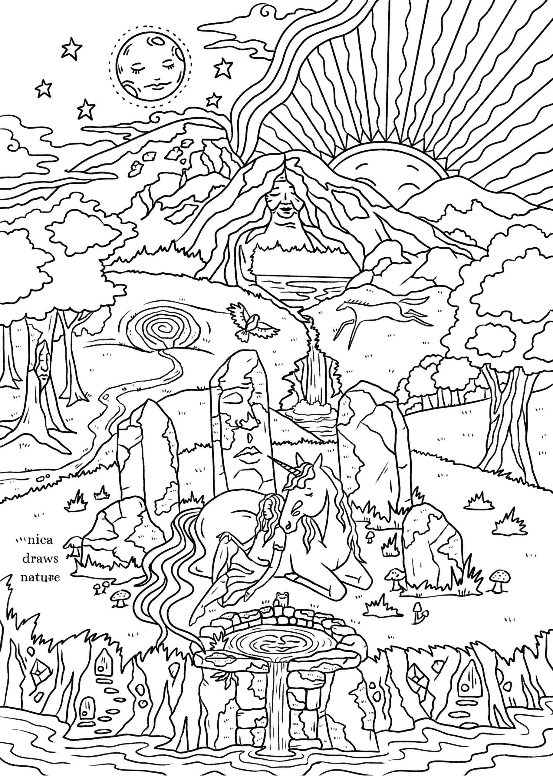 12 Free Horse Coloring Pages Inspired by the Zodiac – Unique Hand-Drawn ...